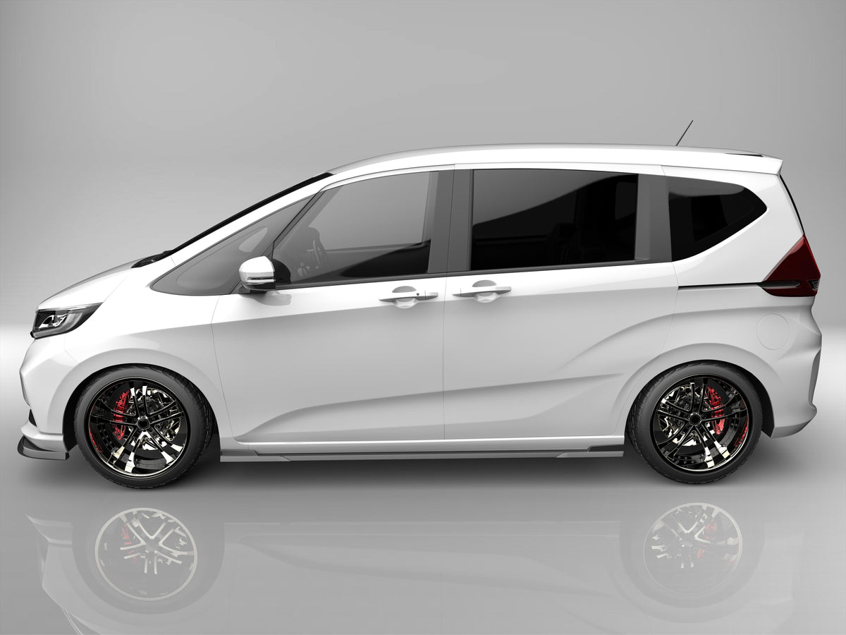 フリードハイブリッド GB7 モデューロX 前期 フロントアンダースポイラー サイドステップ 2点キット エアロパーツ 【EUROUスポーツ ...